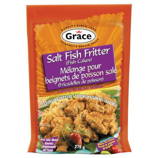 Salt Fish Fritters Fish Cakes - Grace - 270g – Alima Foods Inc.