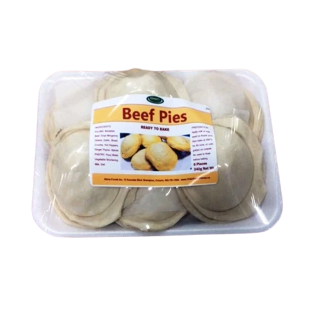 Beef Pies (Ready to Bake) - 6 Pieces – Alima Foods Inc.