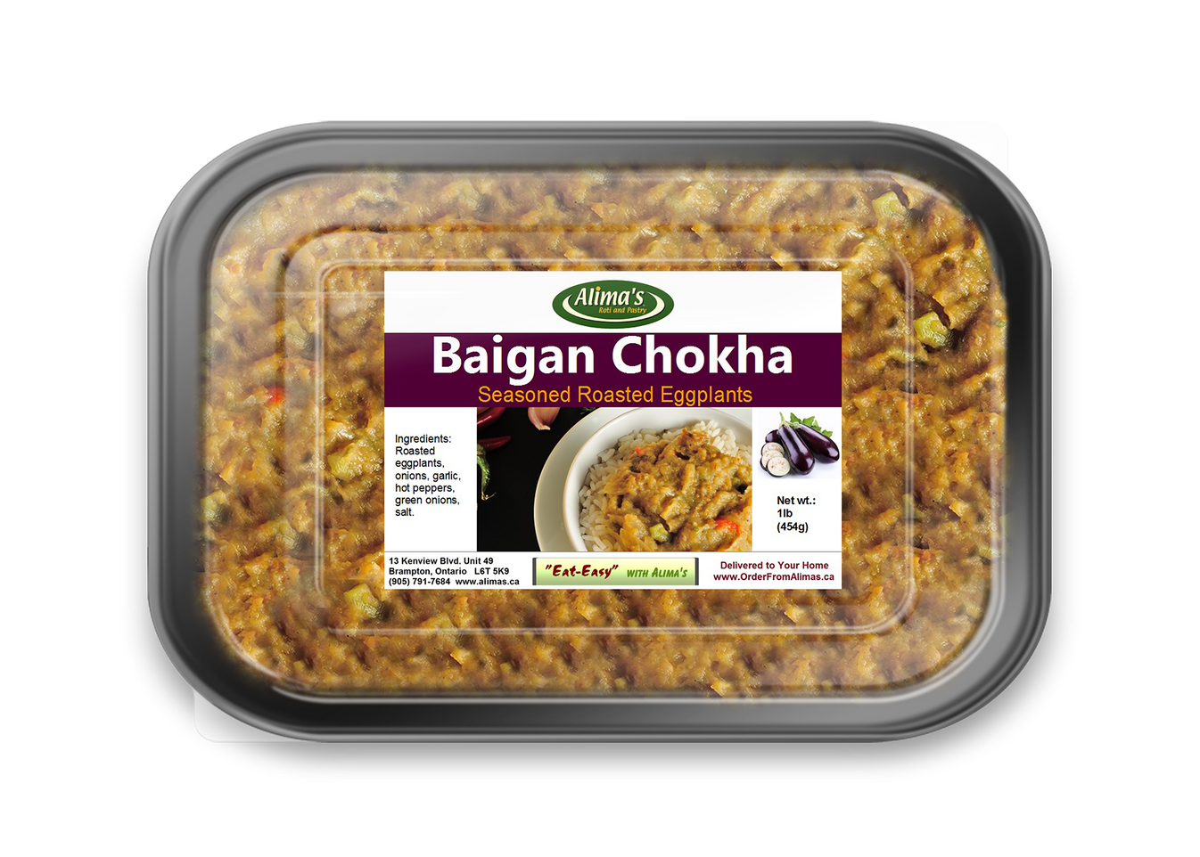 Baigan (Eggplant) Choka 1lb – Alima Foods Inc.