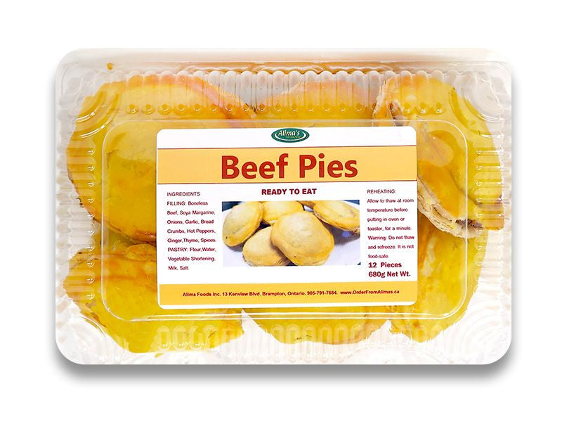 Beef Pies - Baked - 12 Pieces (frozen) – Alima Foods Inc.