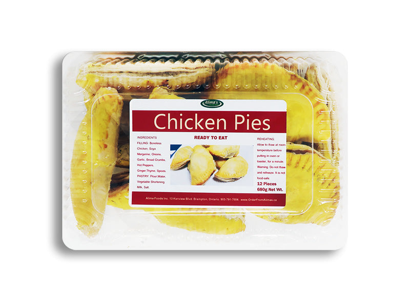Chicken Pies - Baked- 12 pieces (frozen) – Alima Foods Inc.