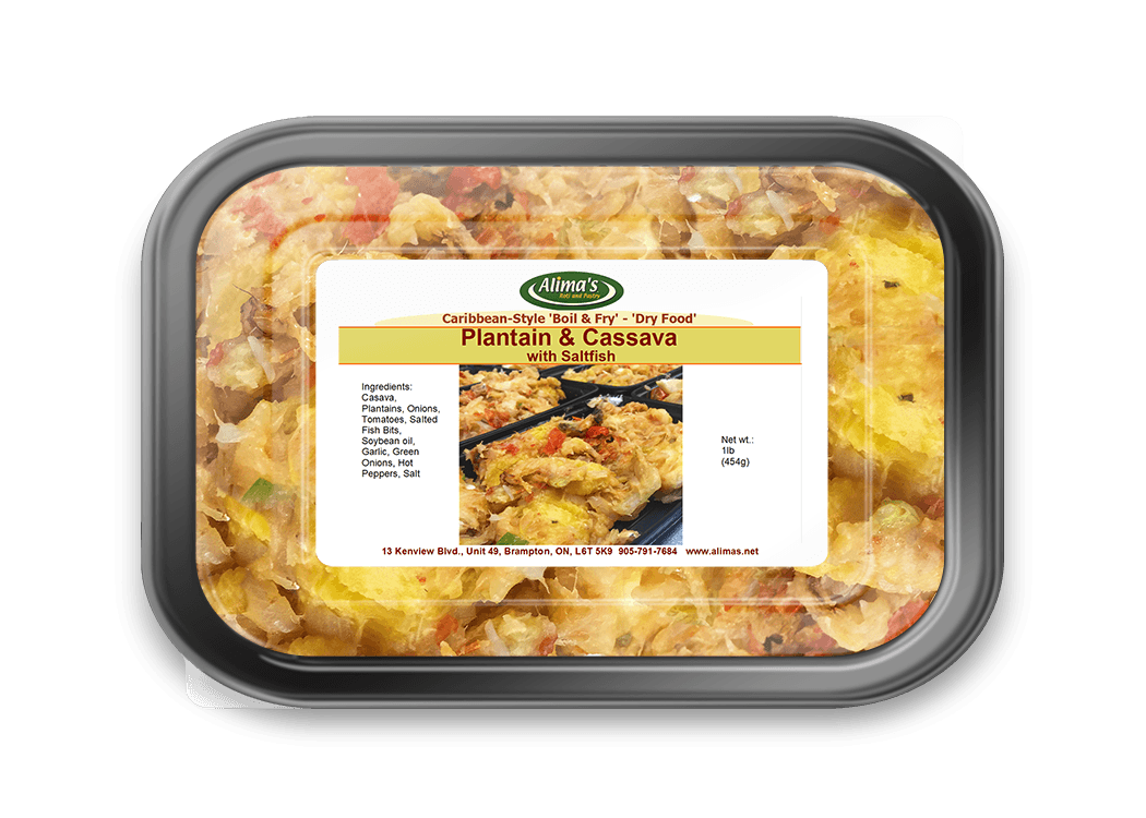 Plantain & Cassava with Saltfish – Alima Foods Inc.